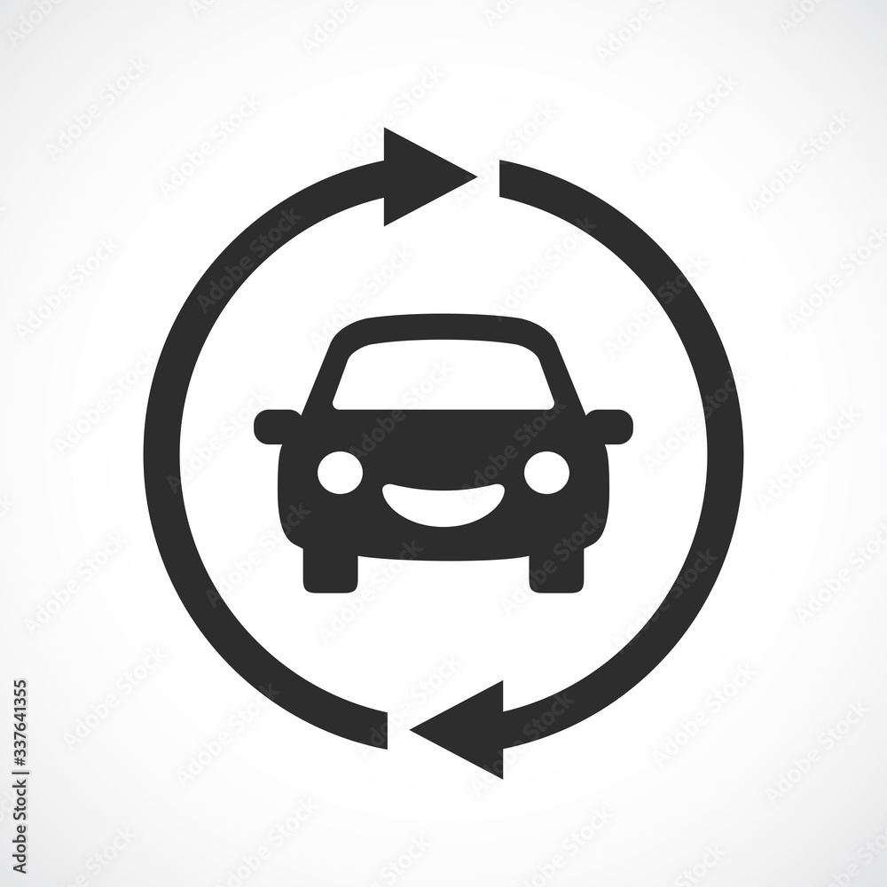 Car sharing vector icon Stock Vector | Adobe Stock