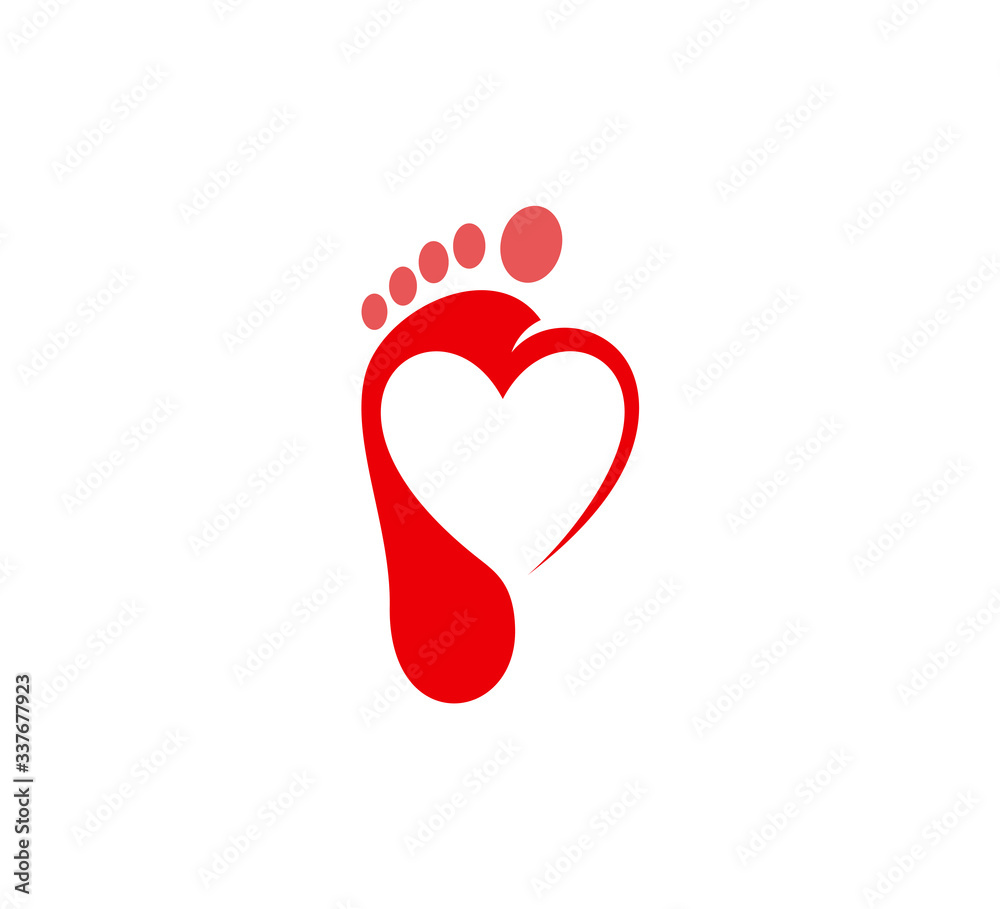Love Foot logo vector template, Creative of Foot logo design concepts ...