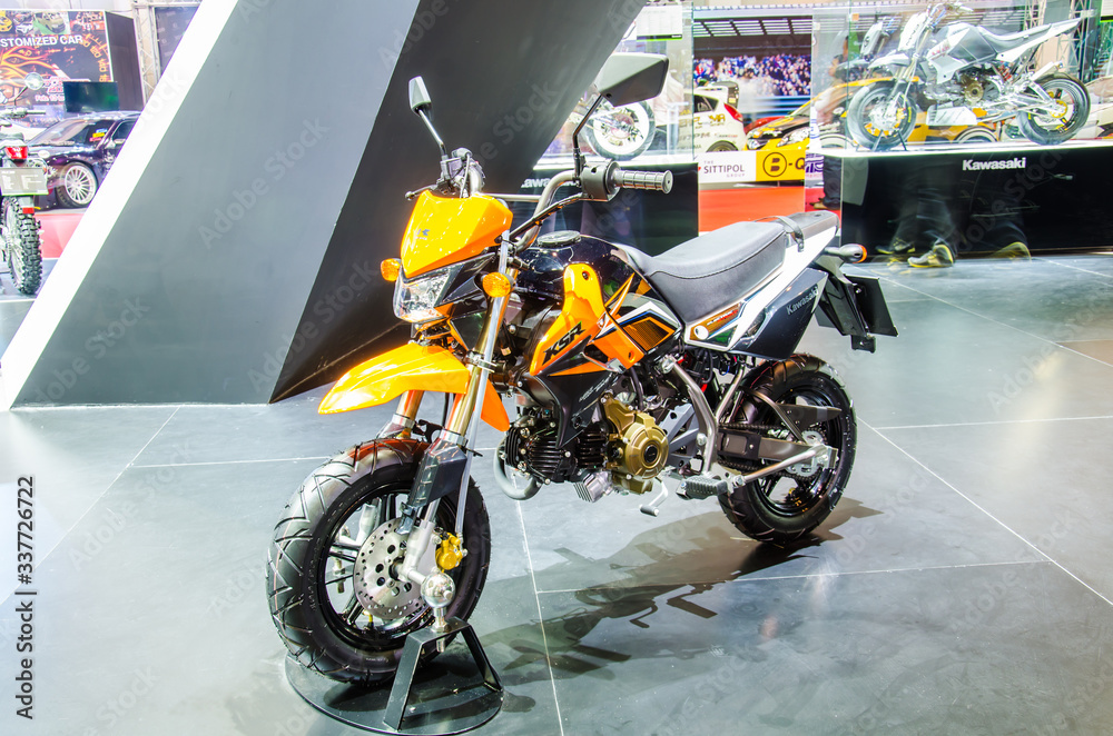 Kawasaki KSR motorbike Stock Photo | Adobe Stock