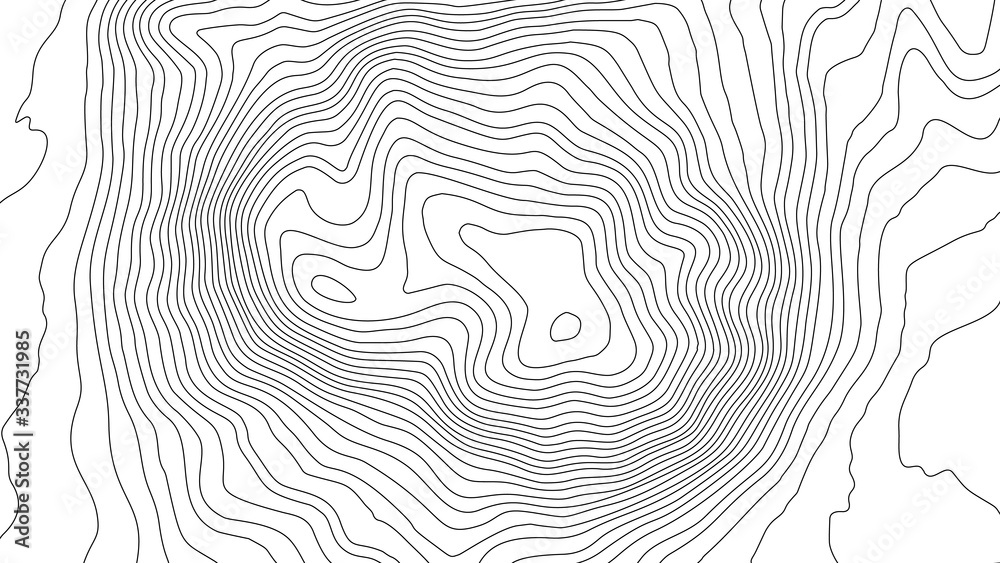 Grey contours vector topography. Geographic mountain topography vector ...