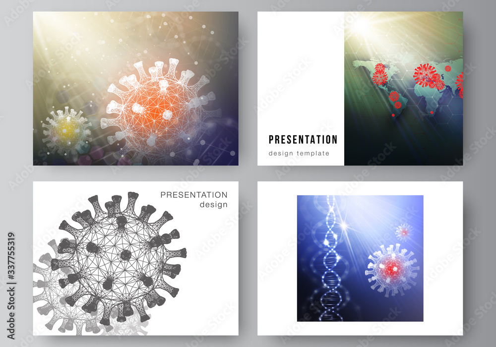 Vector layout of the presentation slides design business templates ...