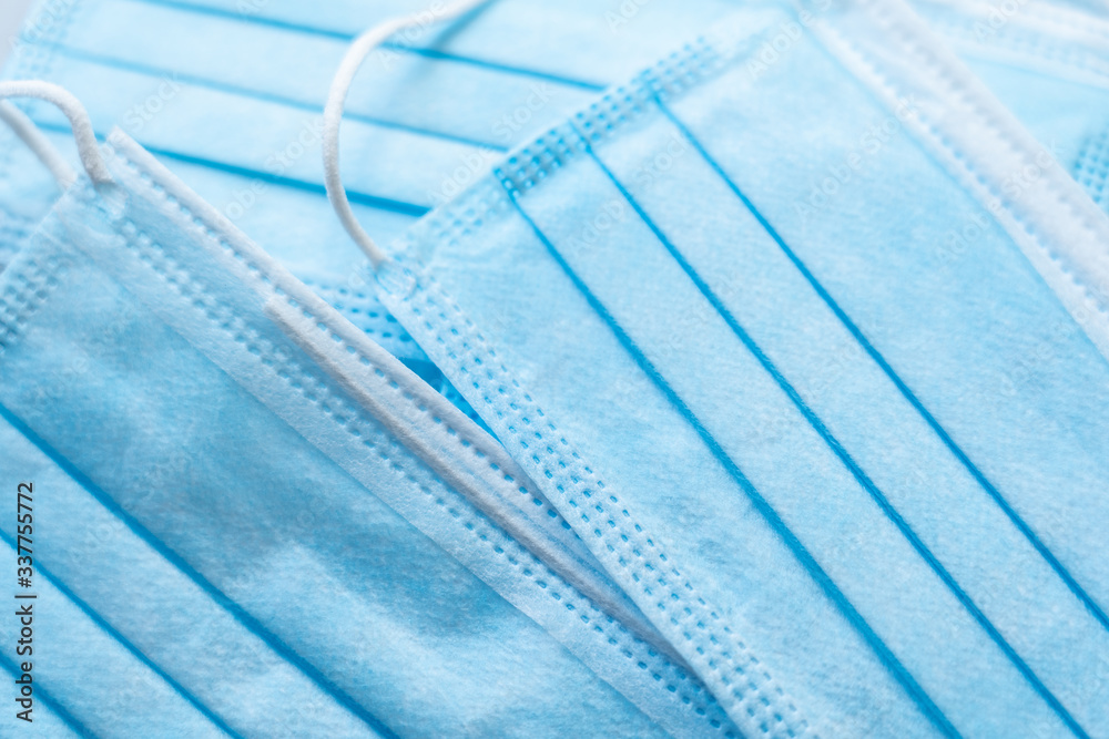 Medical masks to cover the mouth and nose for protection from bacteria ...