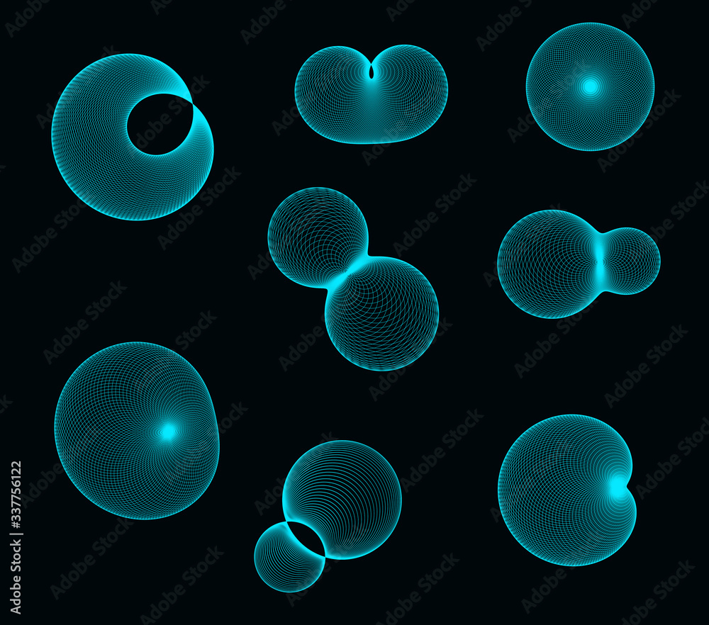 Visualization of envelope for two circles - beauty of math - vector ...