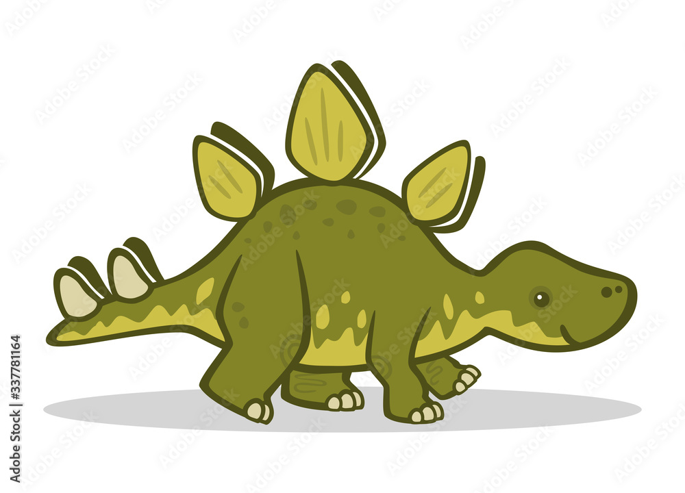 Green Baby Stegosaurus
