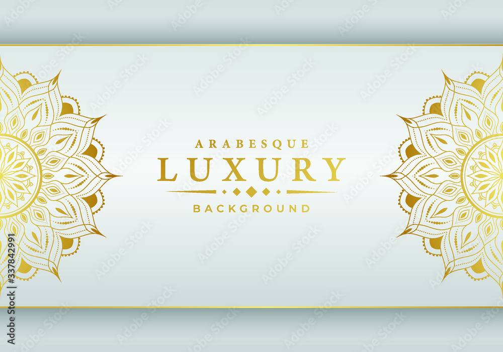 Luxury mandala background with arabesque pattern arabic islamic east ...