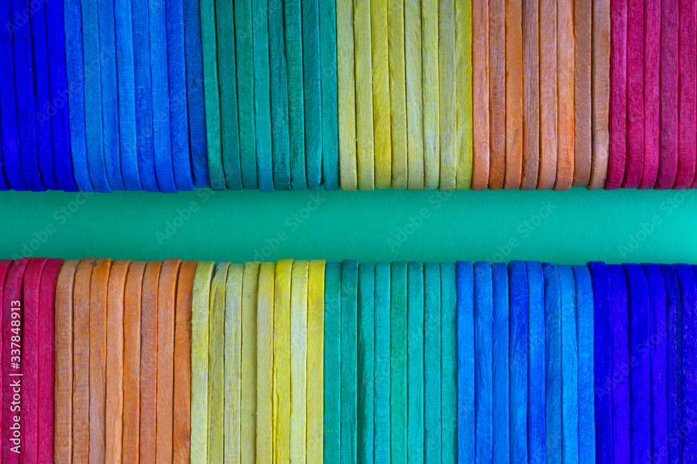 Directly Above Shot Of Multi Colored Objects Stock Photo | Adobe Stock