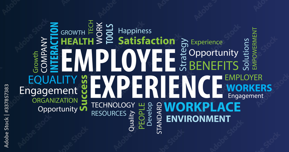 Employee Experience Word Cloud Stock Illustration | Adobe Stock