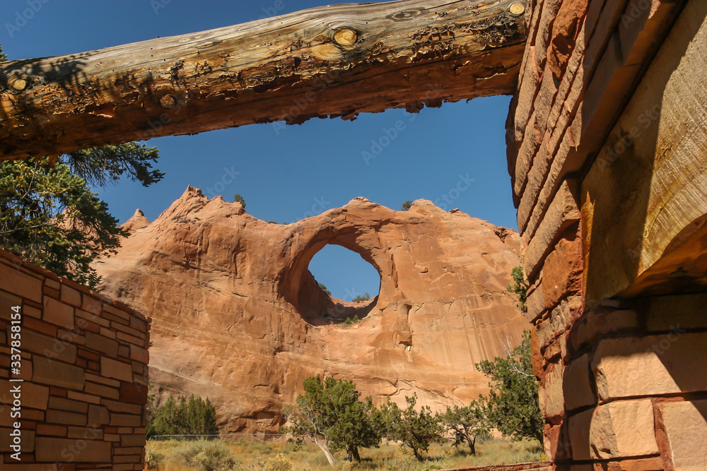 Window Rock at The Window Rock Navajo Tribal Park, Window Rock, Arizona ...