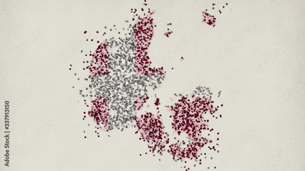 9 short videos. small germs and viruses turn into map of Denmark ...