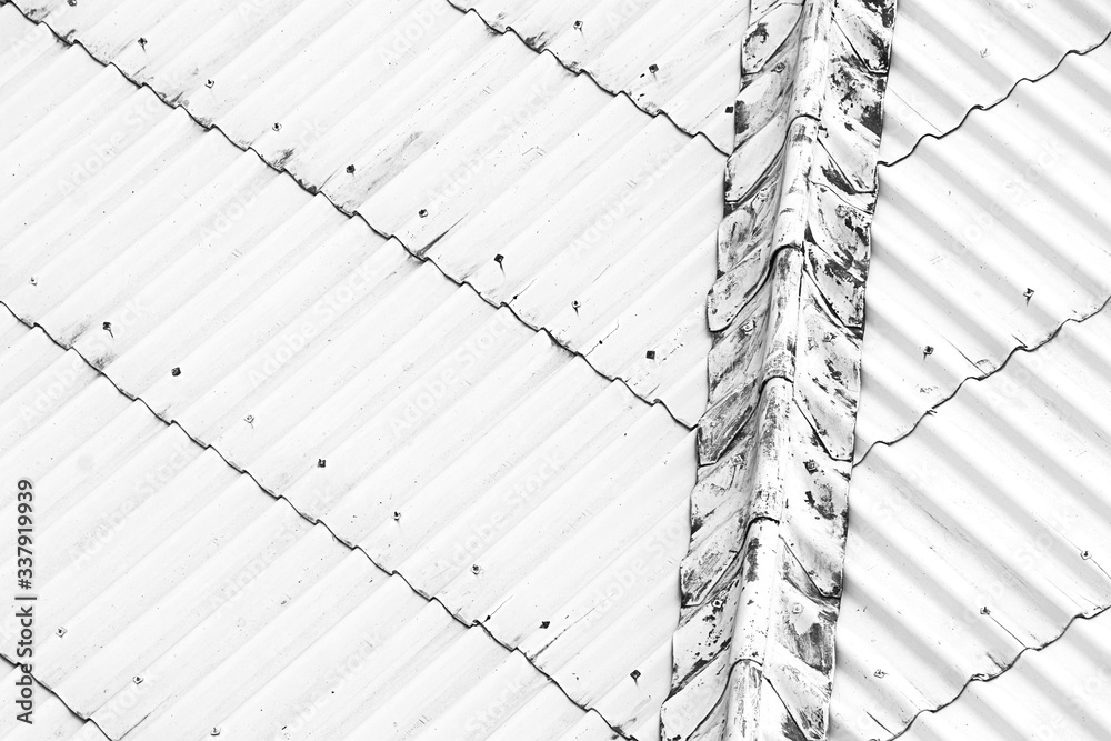 Top view of white roof texture for background Stock Photo | Adobe Stock