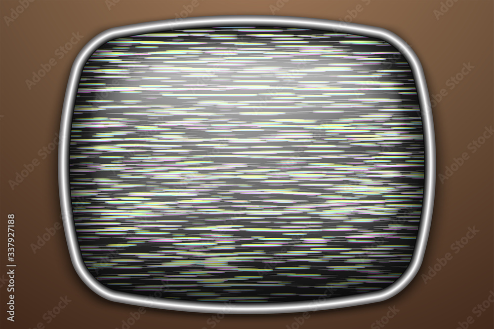 Old retro TV screen with no signal Stock Vector | Adobe Stock