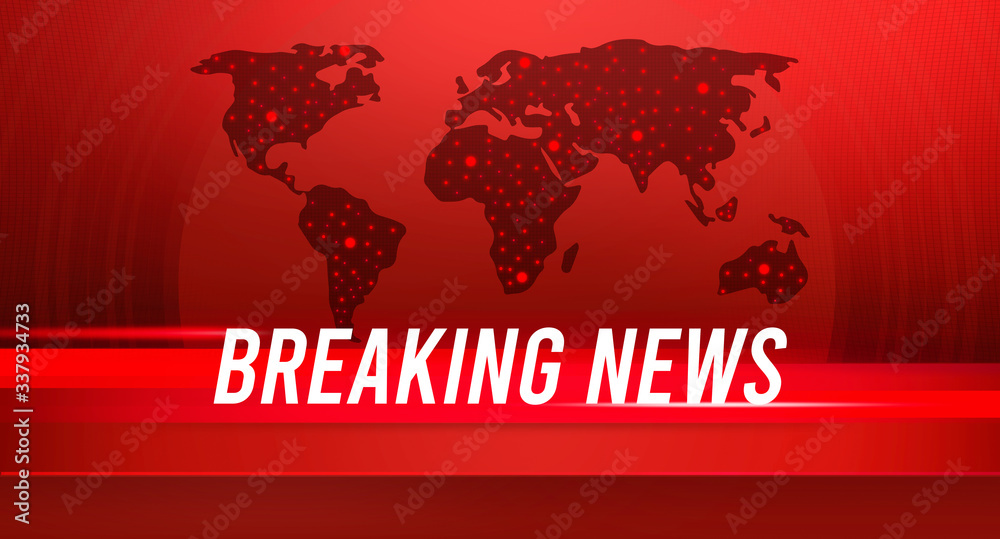 Breaking News Red Abstract Background or Backdrop Concept Stock ...
