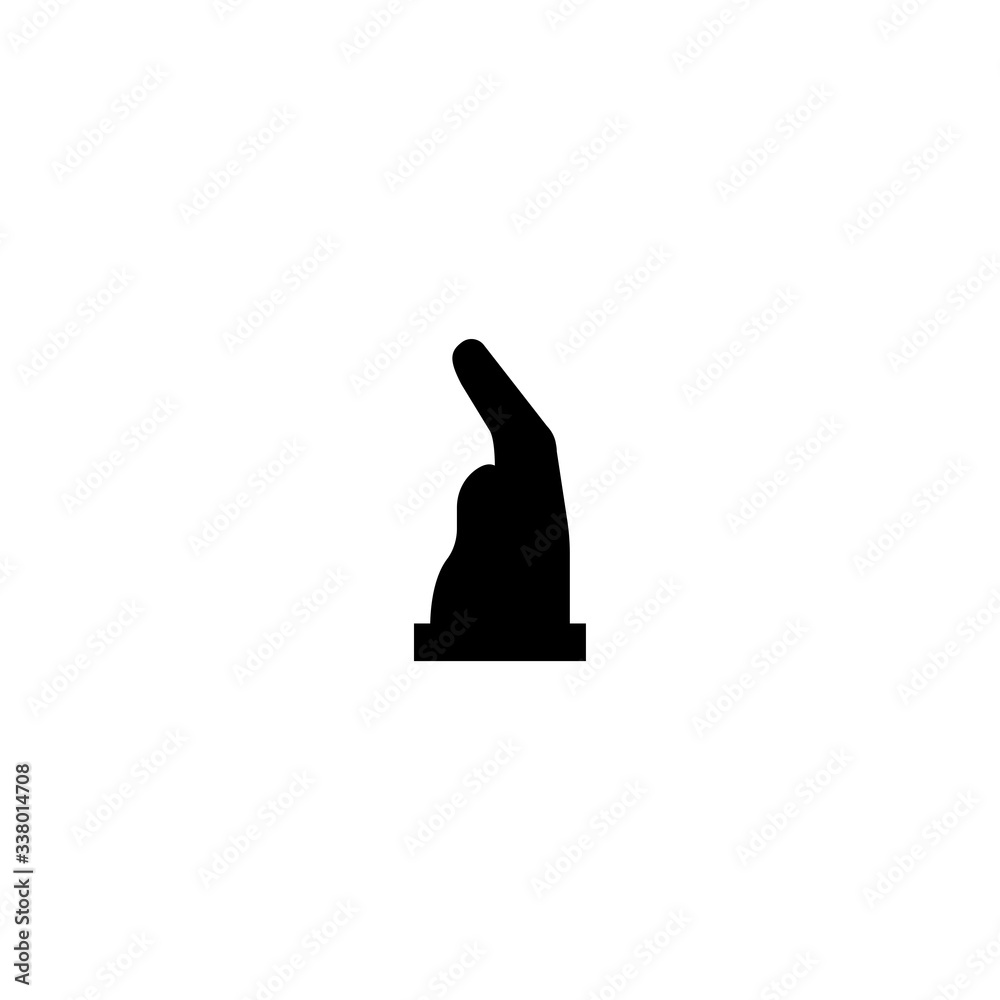 Statue icon. Museum symbol. Monument sign. Logo design element Stock ...