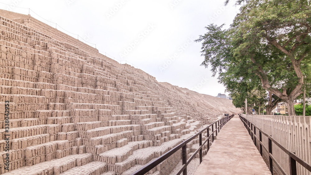 Pyramid of Huaca Pucllana timelapse hyperlapse, pre Inca culture ...