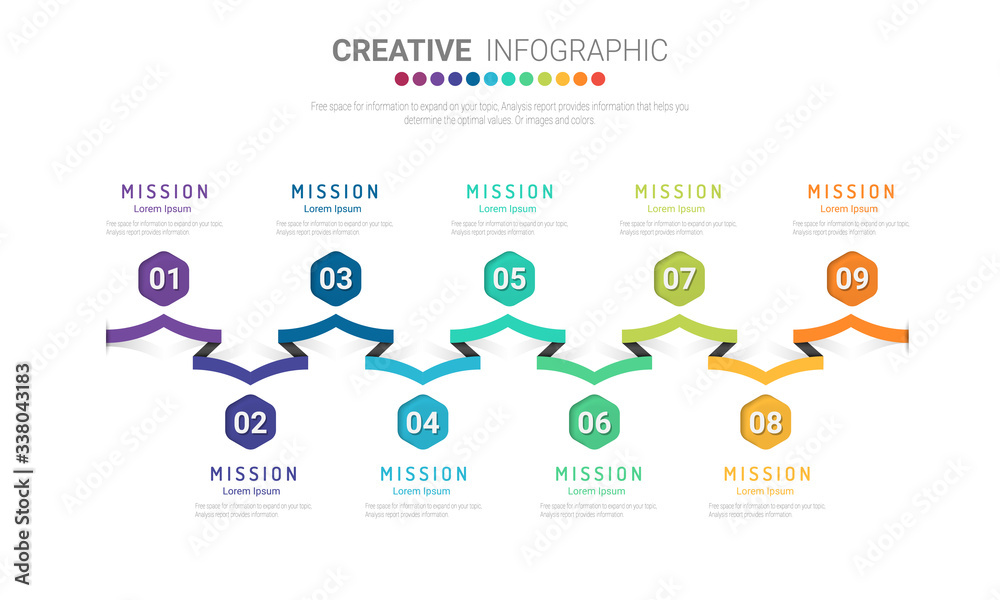 Presentation business infographic template, Abstract infographics ...