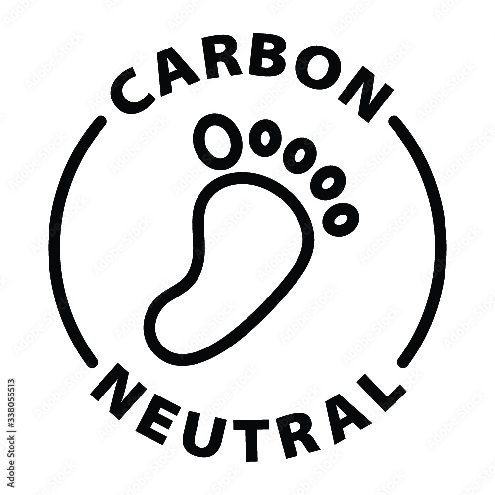carbon neutral icon Stock Vector | Adobe Stock