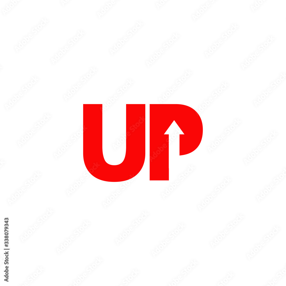 Up text logo icon design template Stock Vector | Adobe Stock