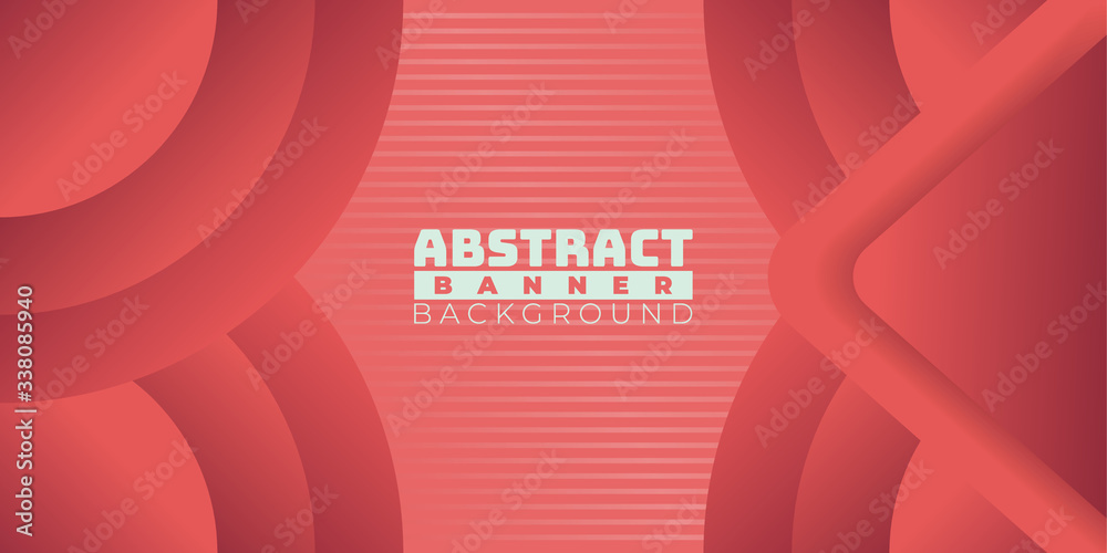abstract banner background with red color, good for banner, flyer etc ...