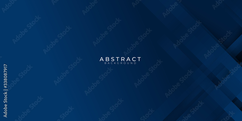 Modern blue abstract presentation background with shadow layered navy ...