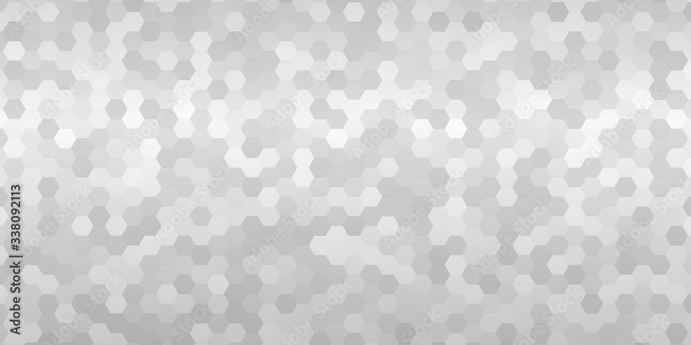 Modern white abstract hexagon honeycomb white background. light and ...