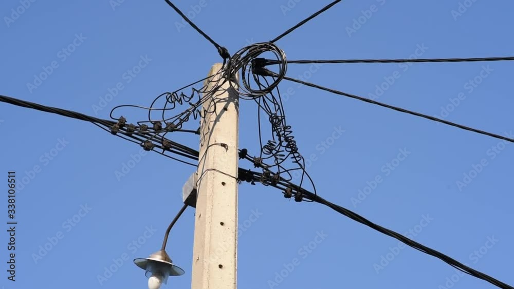 Electrification power line cables for electric supply of houses and ...