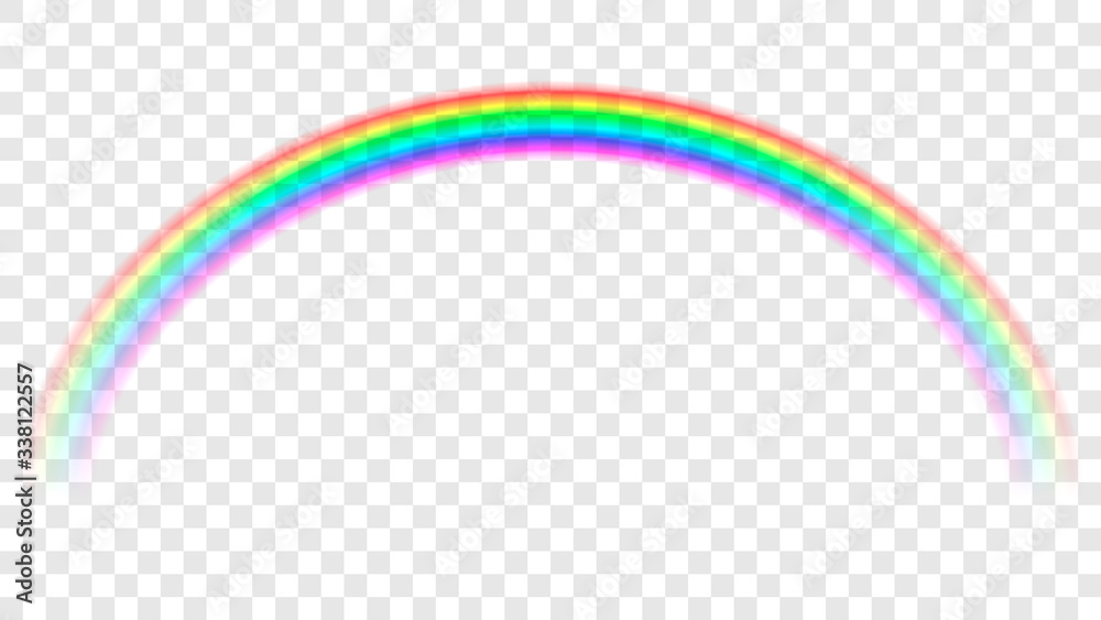 Rainbow. Abstract vector colorful rainbow isolated on transparent ...