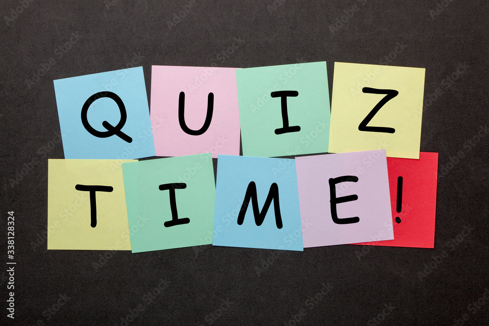Quiz Time Concept Stock Photo | Adobe Stock