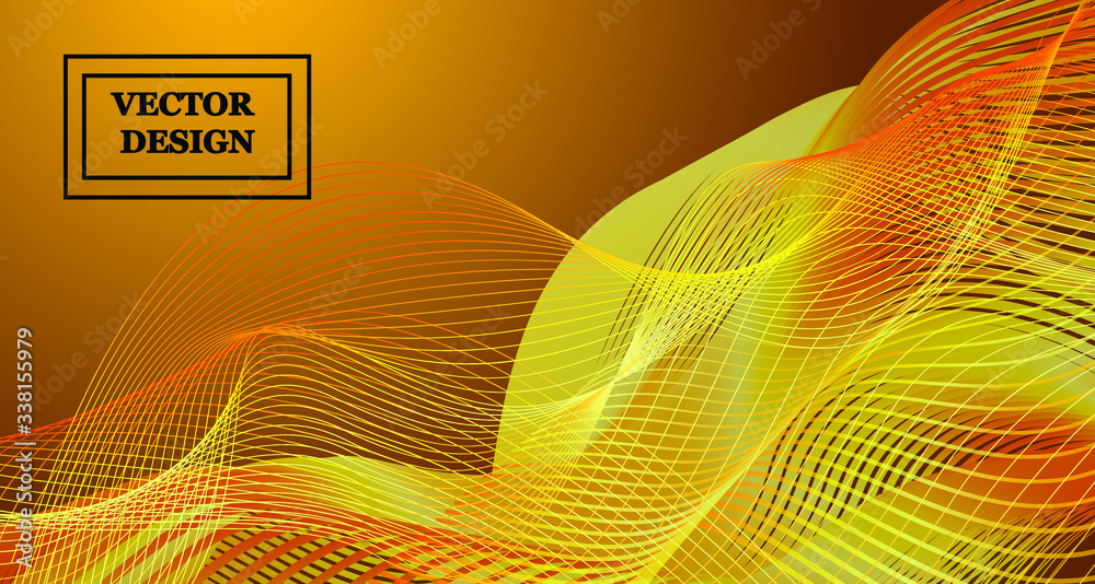 Vector background image of lines wriggling in a specific order ...