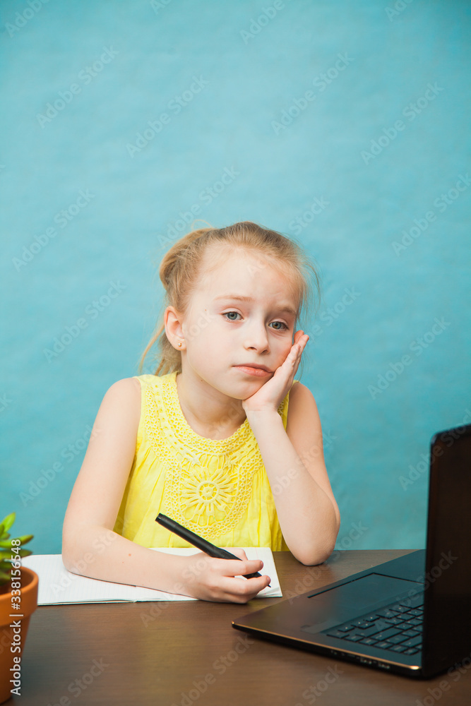 Sad Elementary Student