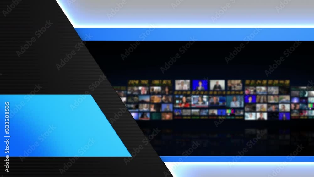 Tv Studio. Studio. News studio. Blue background. Newsroom Background ...