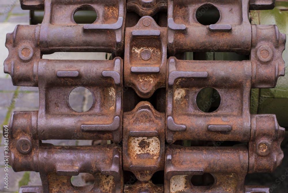 Military background lateral part of heavy armored vehicles. Heavier ...