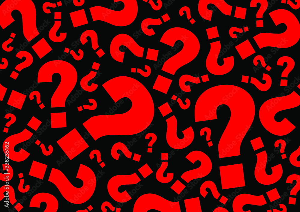 random red question mark for background, vector illustration Stock ...