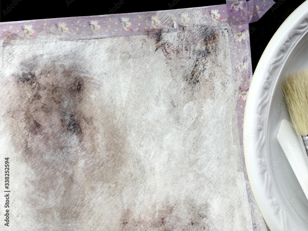 Abstract white painting background brush stroke textured. Print ...