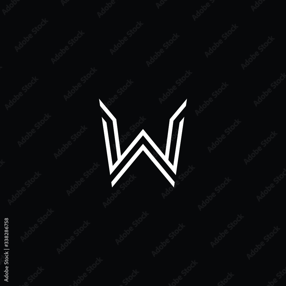 Minimal elegant monogram art logo. Outstanding professional trendy ...