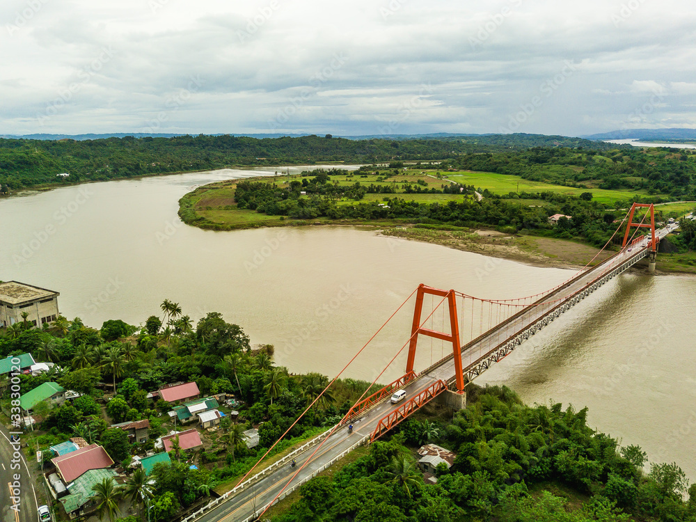 Magapit Suspension Bridge and Cagayan River, largest by volume and ...