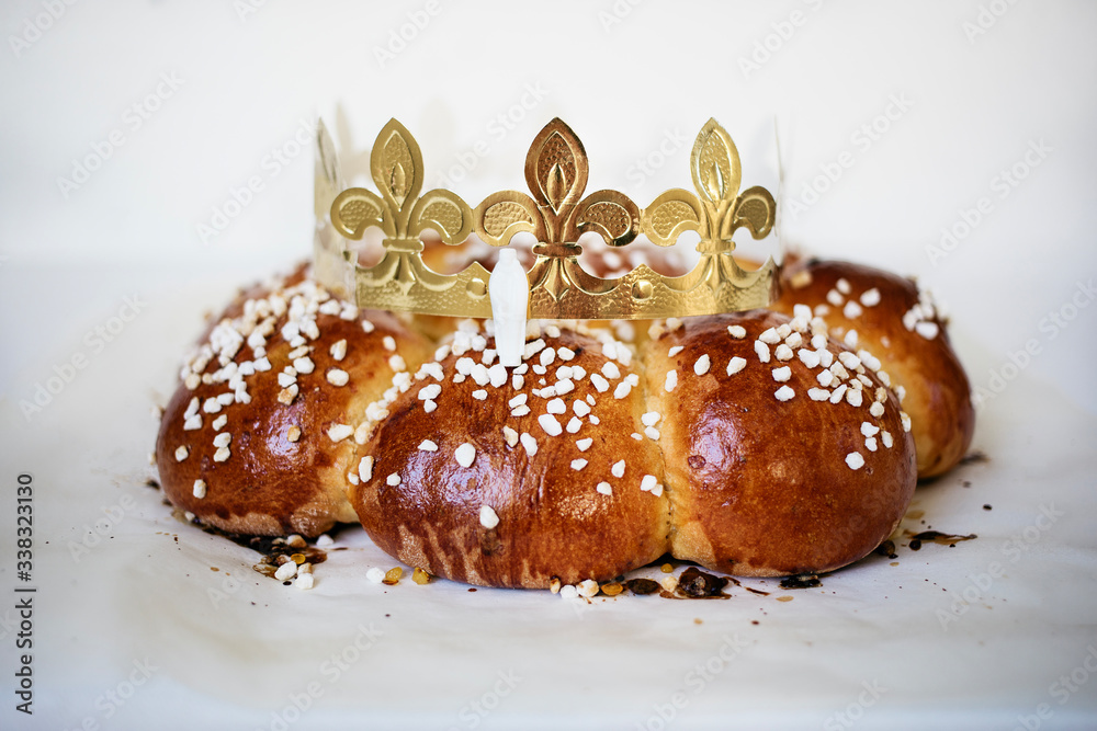 King Cake or King Bread, baked in Switzerland on January 6th, to ...