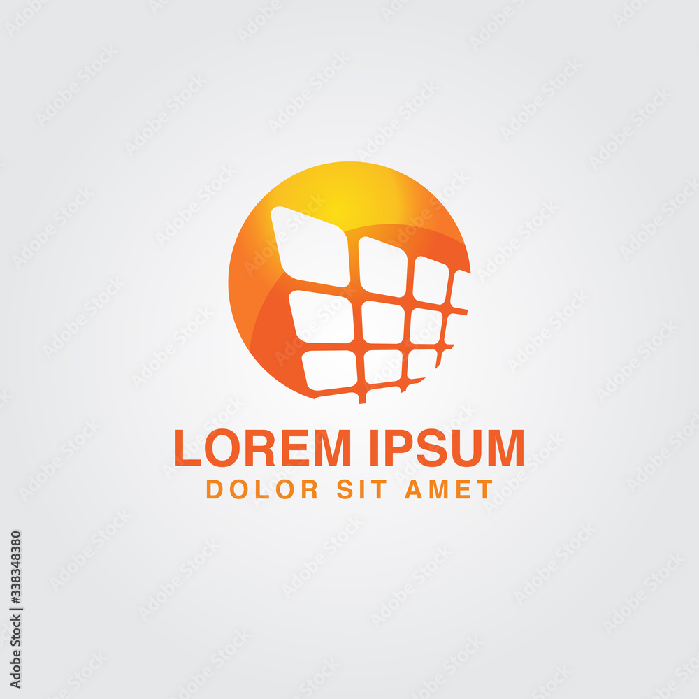 solar panel logo vector illustration isolated on white background Stock ...