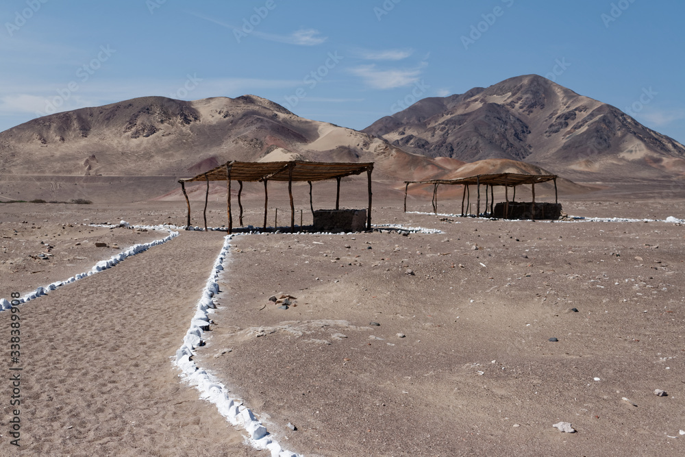 Cmentarz Chauchilla w pobliżu Nazca w Peru Stock Photo | Adobe Stock