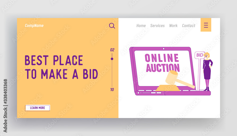 Online Auction Banner