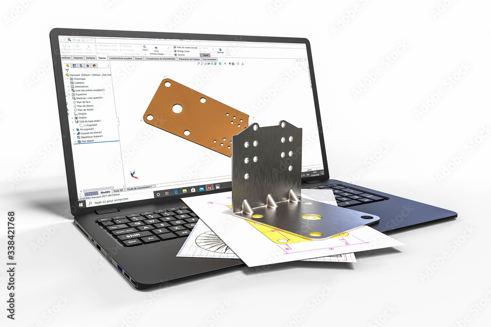 Computer aided design in Mold design with 3D software. Business ...