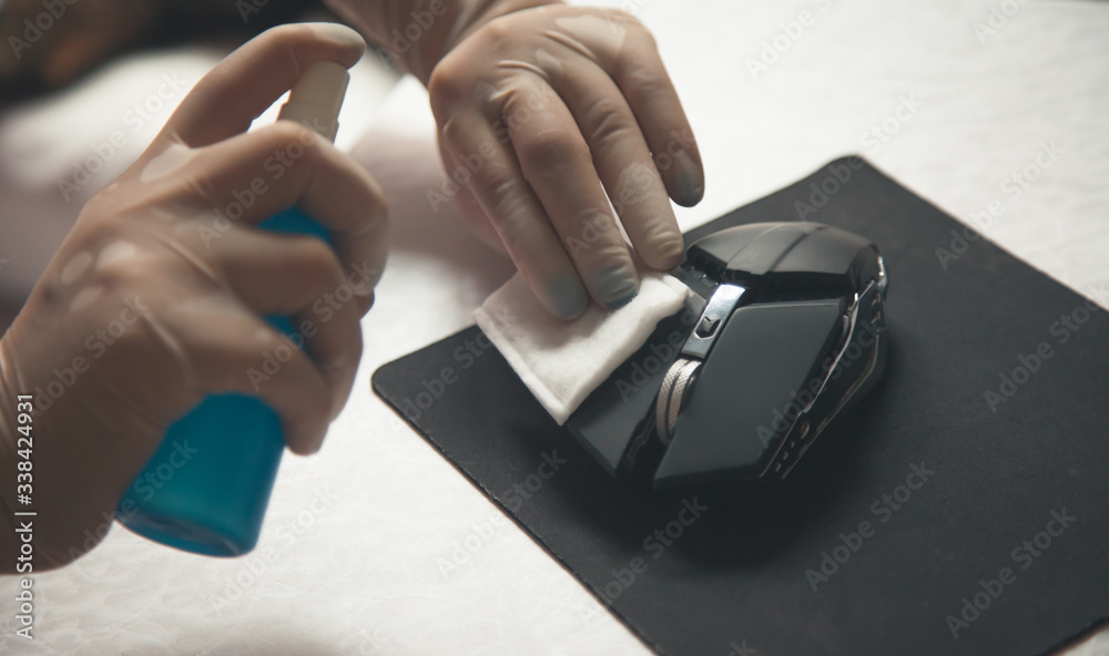 Deep cleaning disinfect for Covid-19 disease prevention. alcohol ...