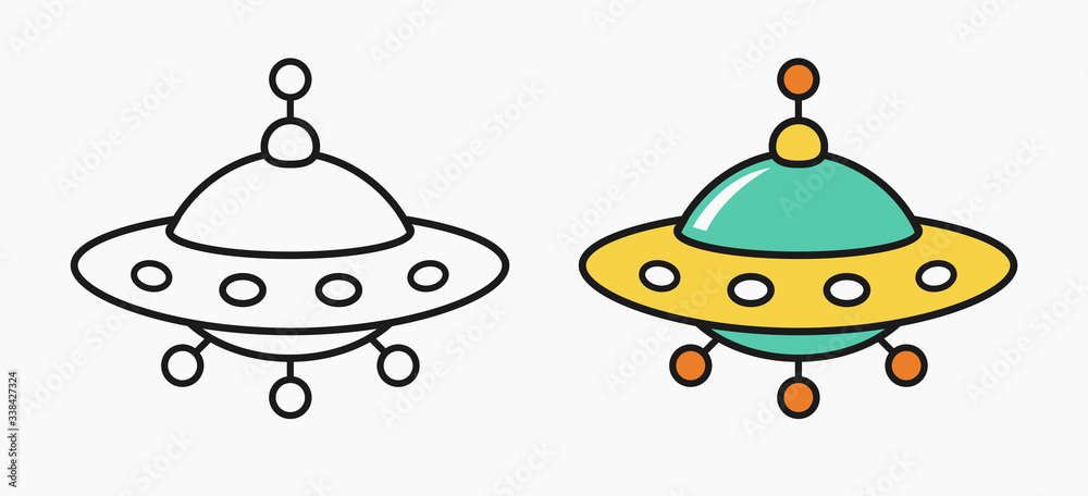 Simple Ufo Drawing
