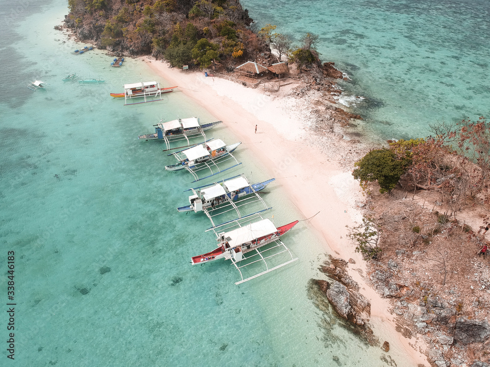 aerial photography. drone. island. coron philippines. Stock Photo ...