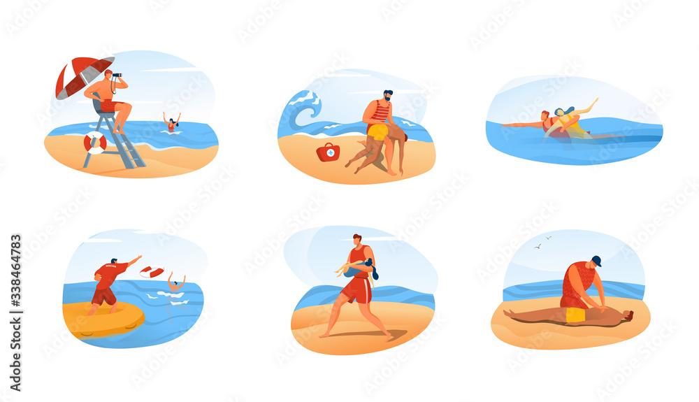 Cartoon Lifeguard Clipart