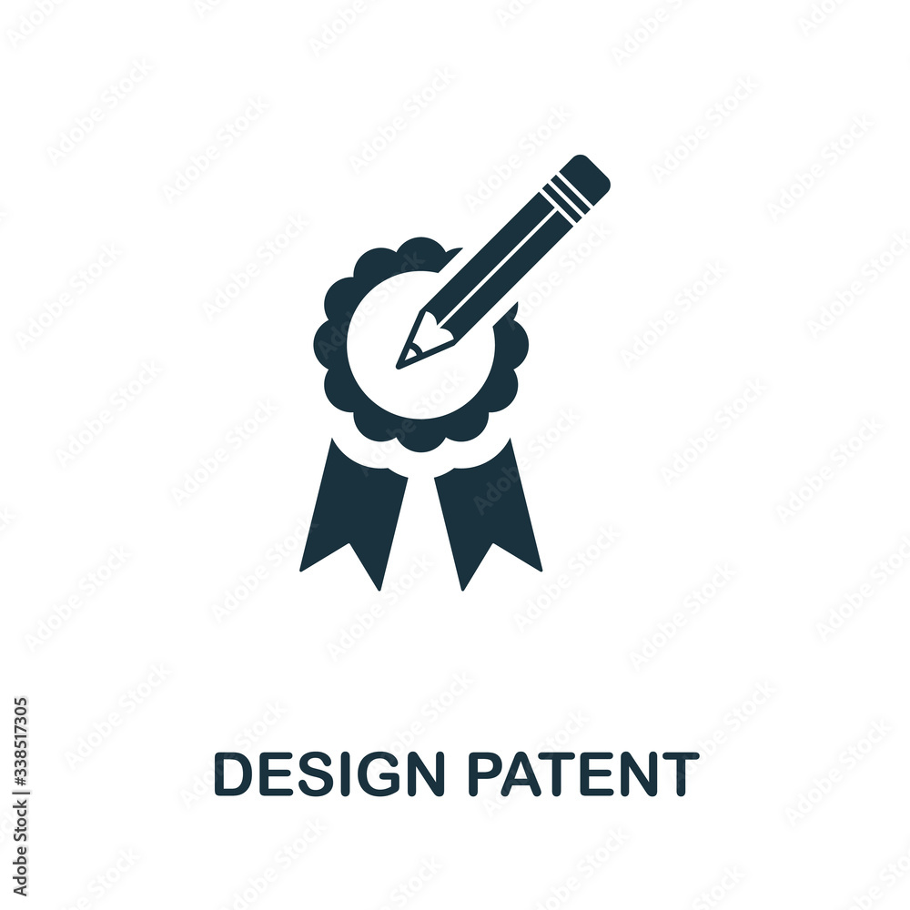 Design Patent icon. Simple element from intellectual property ...