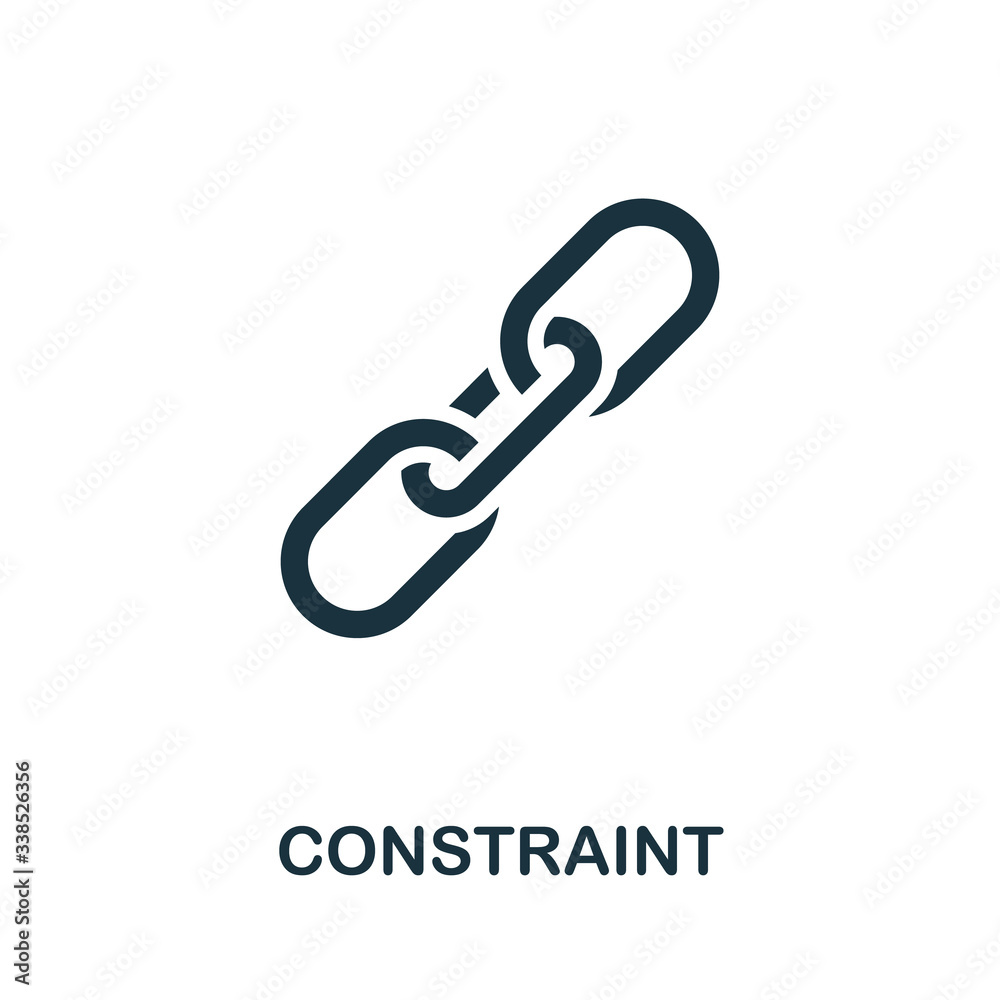Constraint icon. Simple element from regulation collection. Filled ... Constraint icon. Simple element from regulation collection. Filled ...