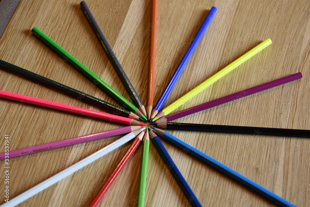 matite colorate arte disegnare colorare artistico Stock Photo | Adobe Stock