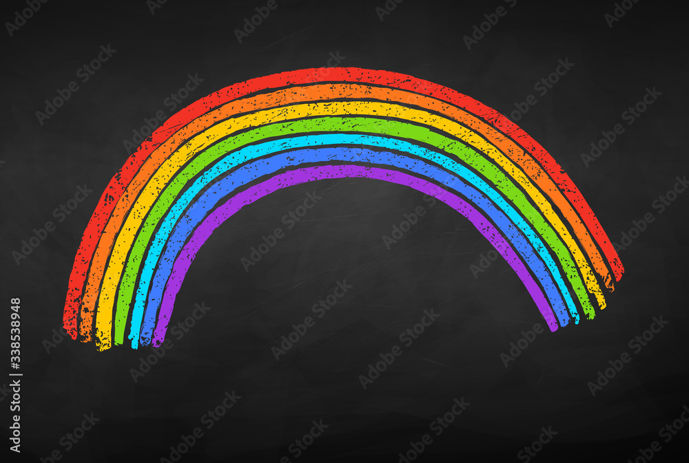 Vector illustration of rainbow arc Stock Vector | Adobe Stock
