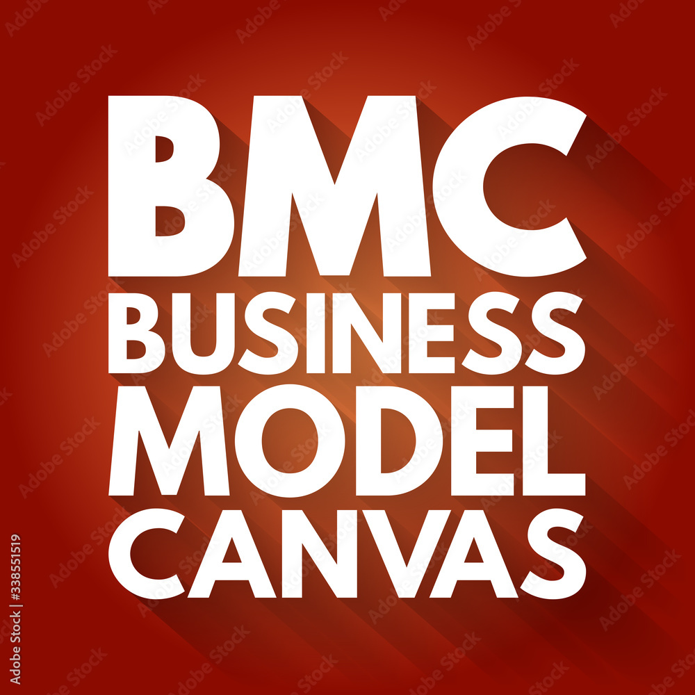 BMC - Business Model Canvas acronym, business concept background Stock ...