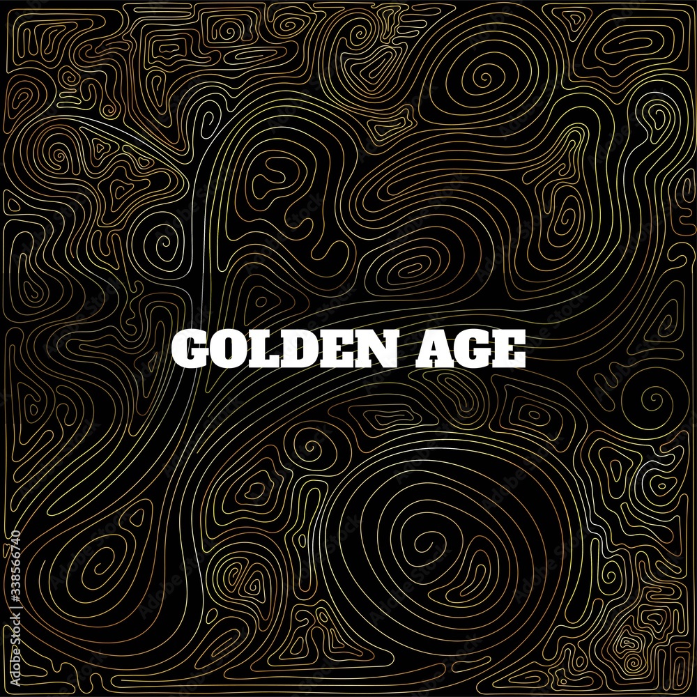 Vector illustration. Abstract linear wallpaper. Line art background ...